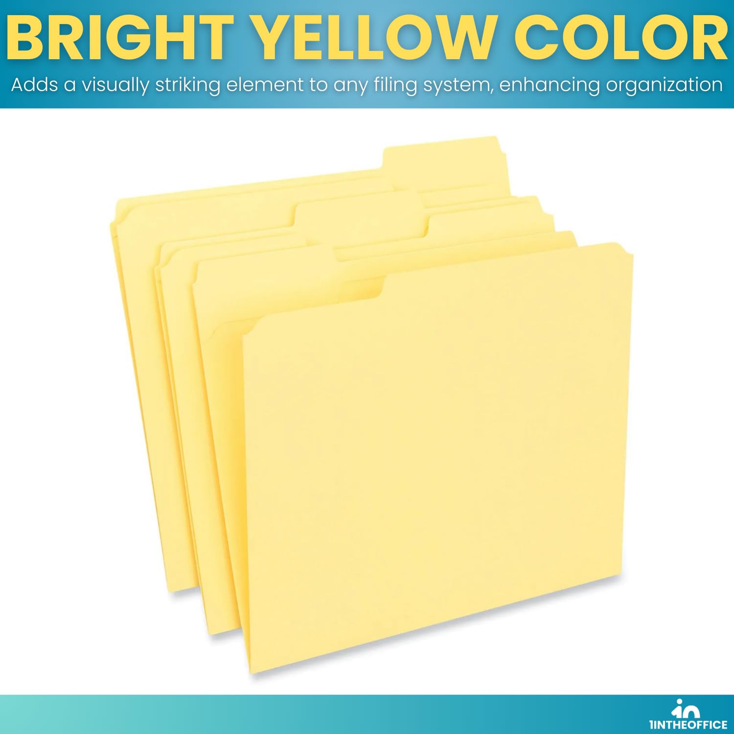 Snapklik.com : 1InTheOffice Yellow File Folder Letter Size