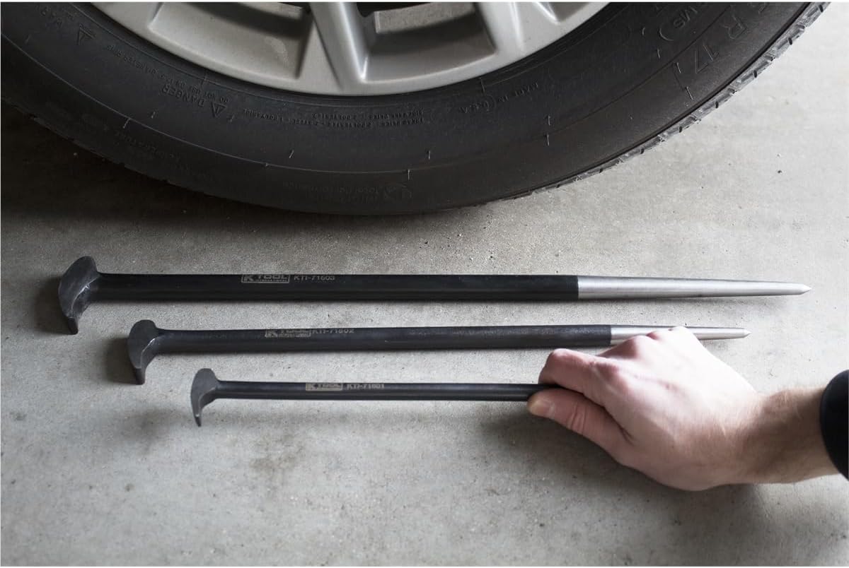 K Tool International Lady Slipper Style Pry Bar Set, Heavy Duty Steel ...
