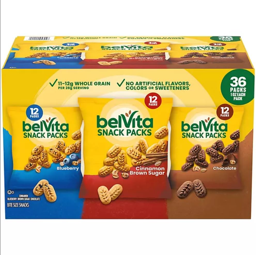 Amazon.com: BelVita Breakfast Biscuits Variety Packs | 3 Natural Flavors - 12 Chocolate belVita ...
