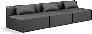 Amazon.com: Meridian Furniture 668Grey-S108A Cube Collection Modern ...