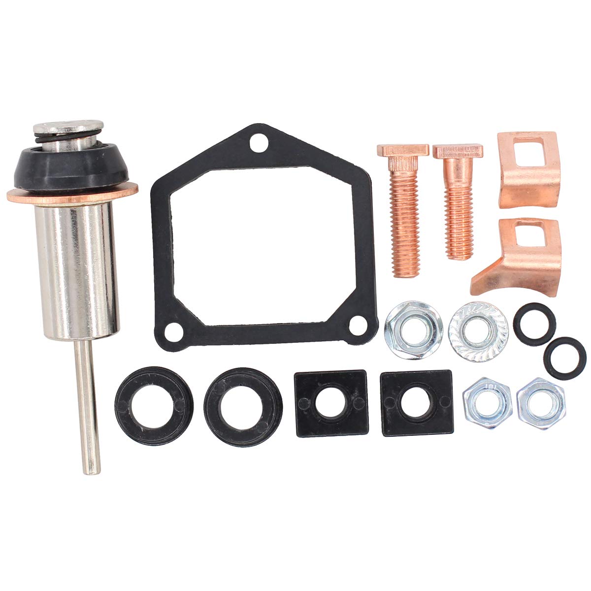 MOTOKU Starter Solenoid Rebuild Repair kit Plunger Spring Contact for ...