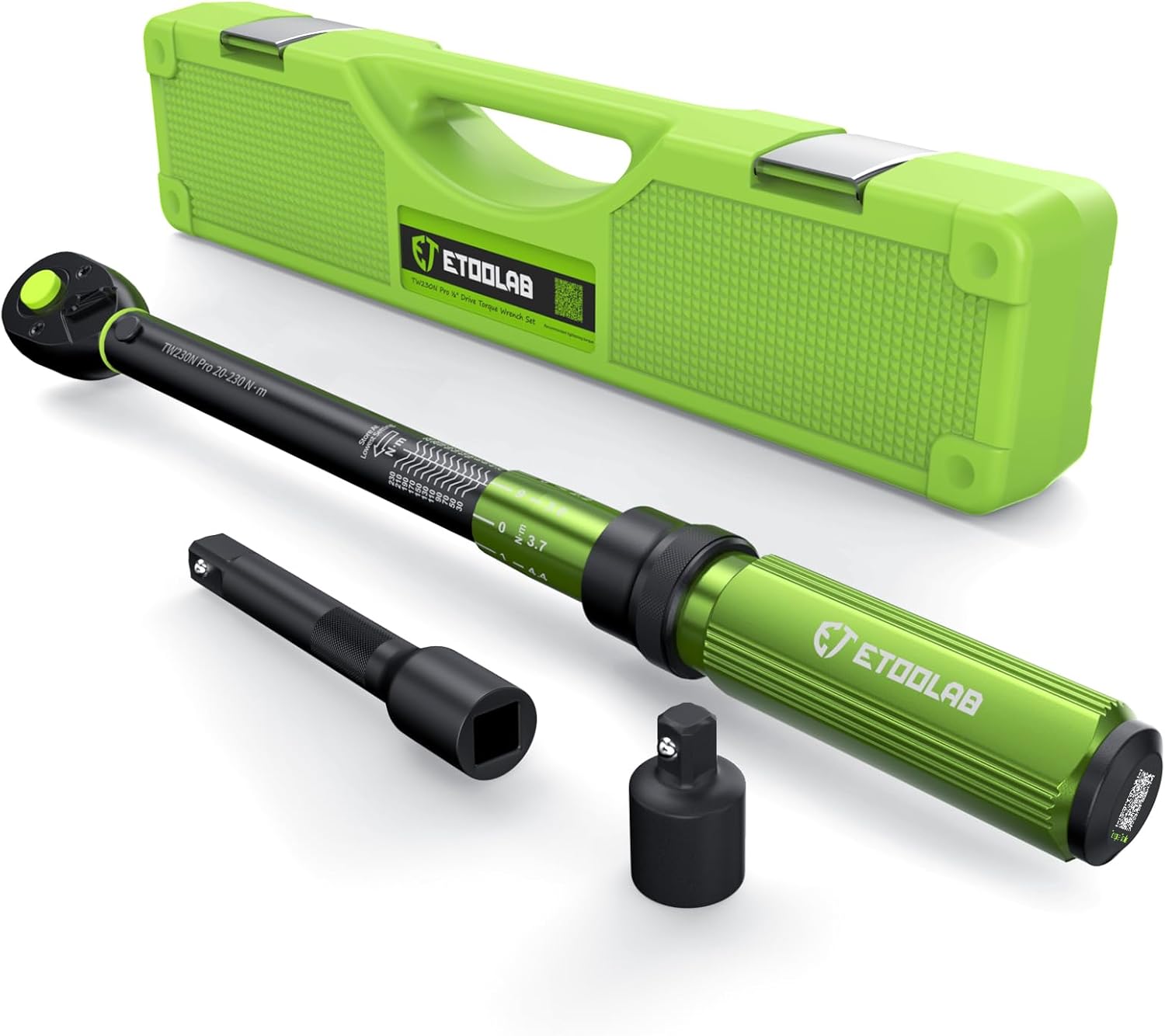 ETOOLAB 1/2 Drive Click Torque Wrench Dual-Range【20-230Nm/10-170lbf-ft ...