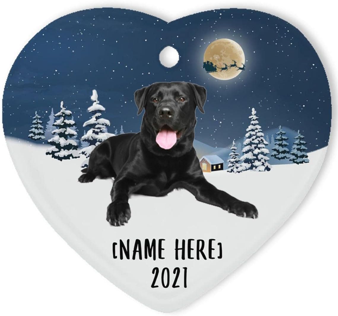 Amazon.com: Black Labrador Retriever Dog Ornaments for 2025 Christmas ...