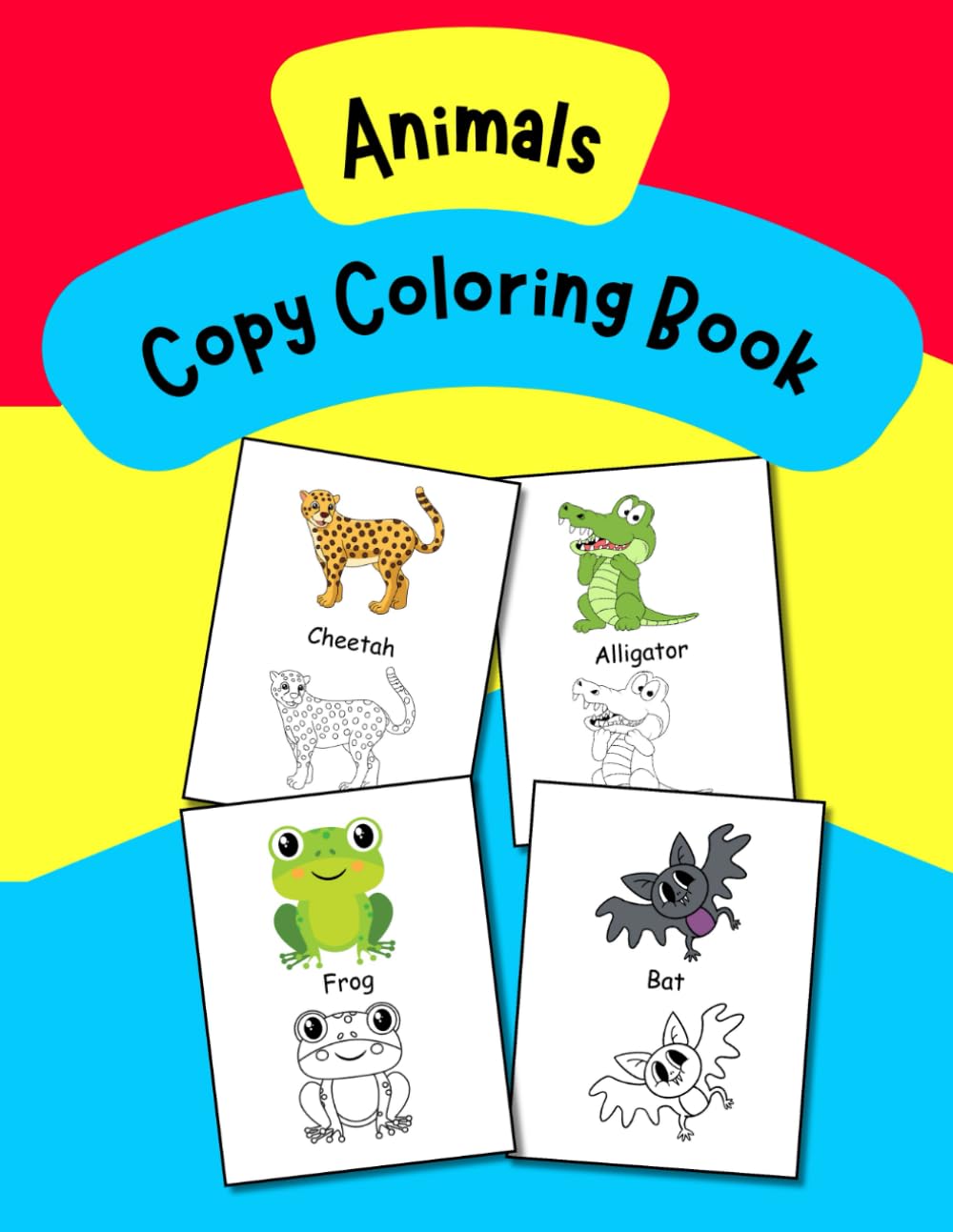 Copy Coloring Book of Animals for Kids: Fun way to Color and Learn ...
