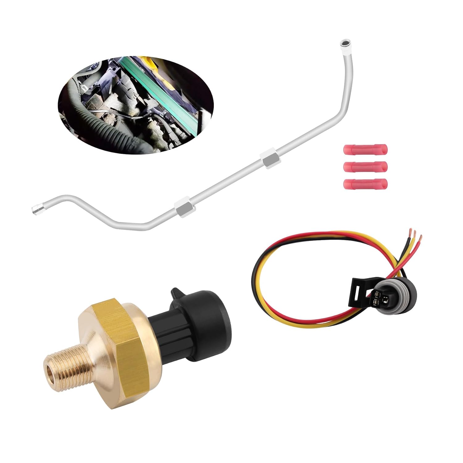 Amazon.com: Exhaust Back Pressure EBP Tube Sensor & Wire Harness ...