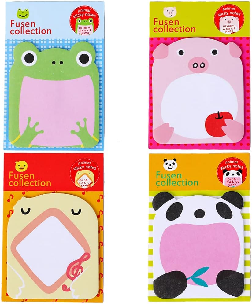 Amazon.com : Ouligay 240 Sheets Cute Sticky Notes Cartoon Sticky Notes ...