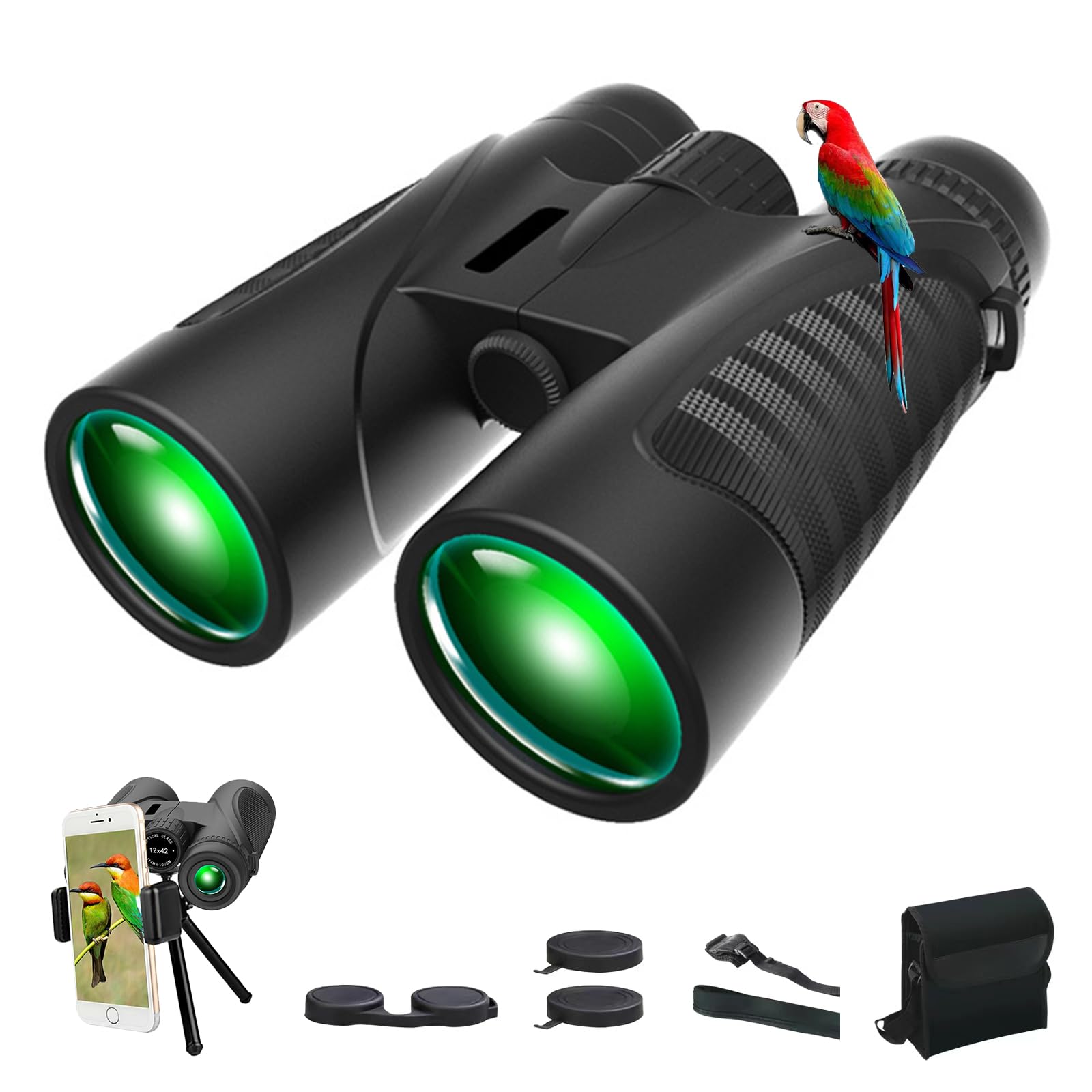Amazon.com : 12×42 HD High Power Binocular Telescope for Adults with ...