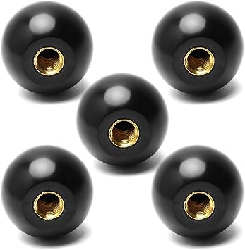 Amazon.com: Othmro 5Pcs Threaded Ball Knobs, 1 1/4" Dia M8 Female ...