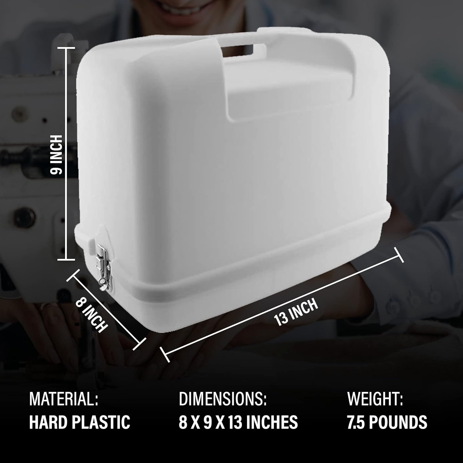 Buy Innovatex Sewing Machine Carrying Case Cover, Universal Hard ...