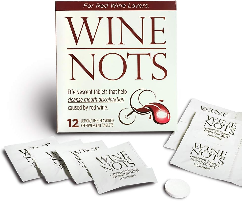 Amazon.com : Wine Nots Wine Stain Remover Tablets Prevents Wine Stained ...