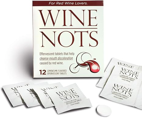 Amazon.com : Wine Nots Wine Stain Remover Tablets Prevents Wine Stained ...