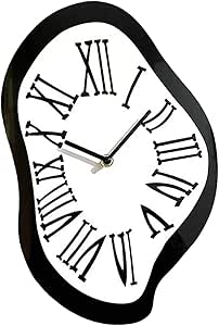 Amazon.com: JISADER Melting Wall Clock Abstract Decor Fashion ...