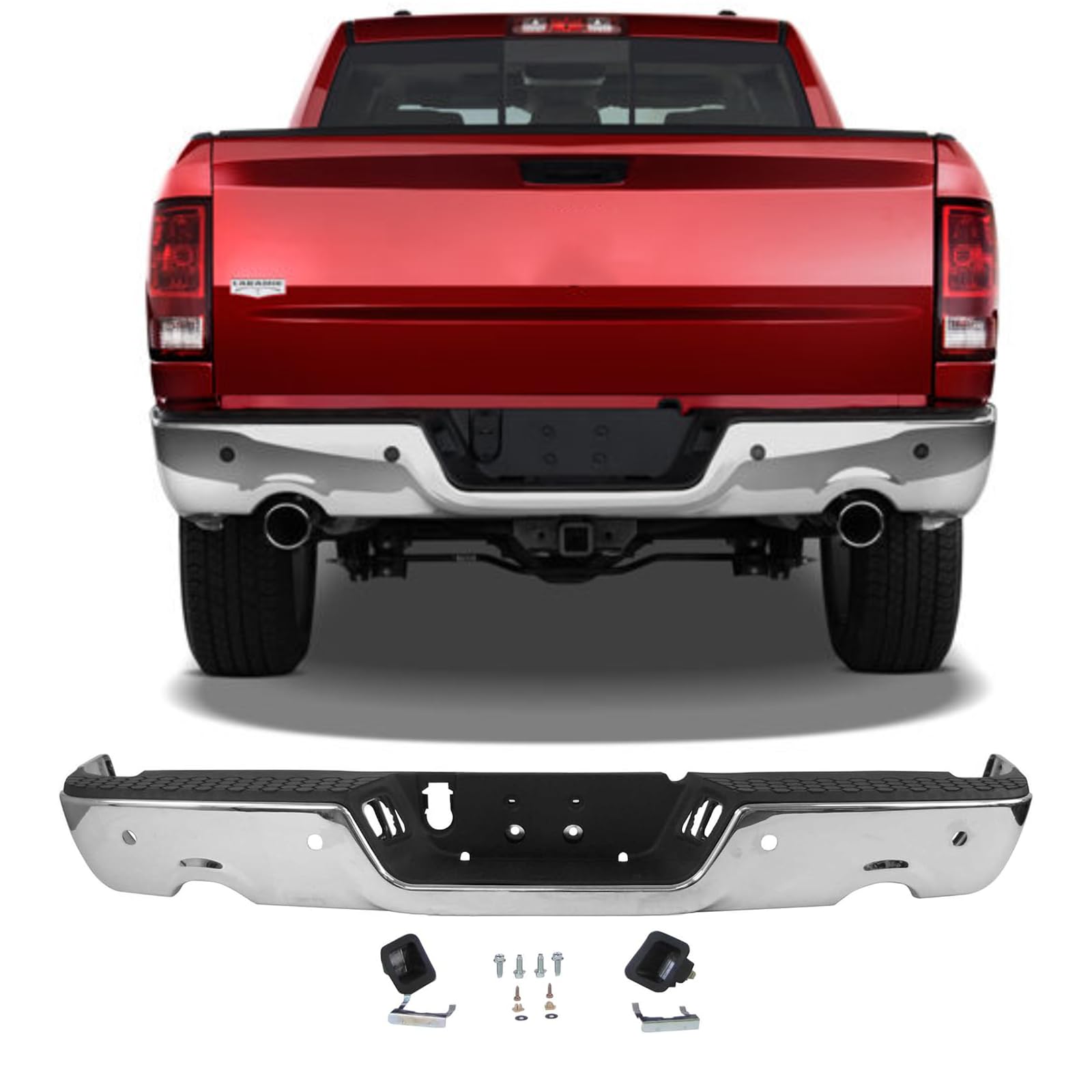 Amazon.com: CROSS PIONEER Rear bumper assembly Compatible With 2009 ...