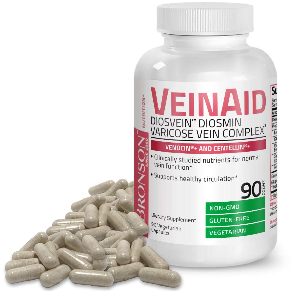 Bronson VeinAid DiosVein Diosmin Varicose Vein Complex with Venocin ...