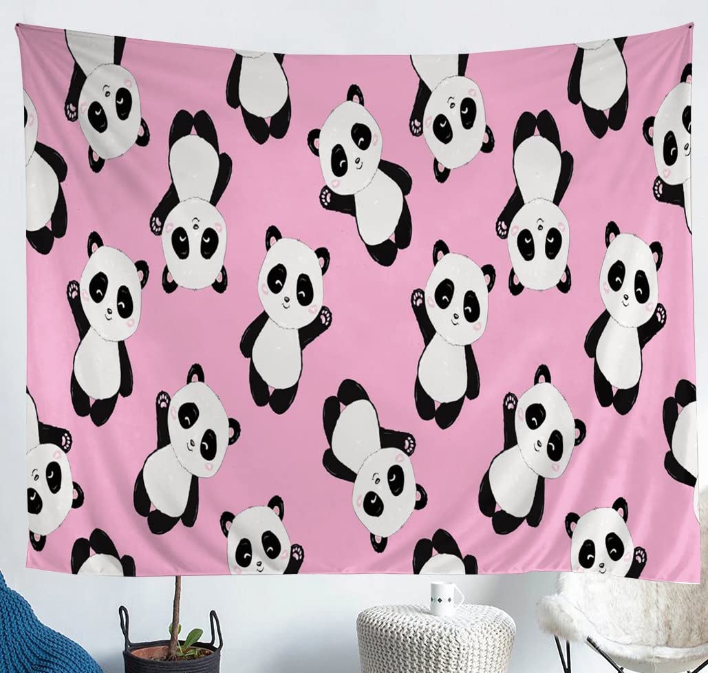 Pink Panda Fabric