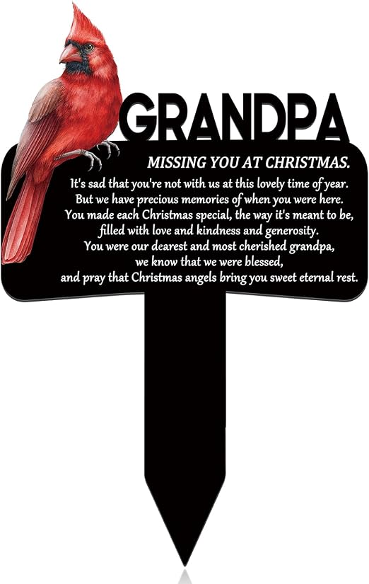 Amazon.com : Cinnvoice Christmas Grave Decorations for Cemetery ...
