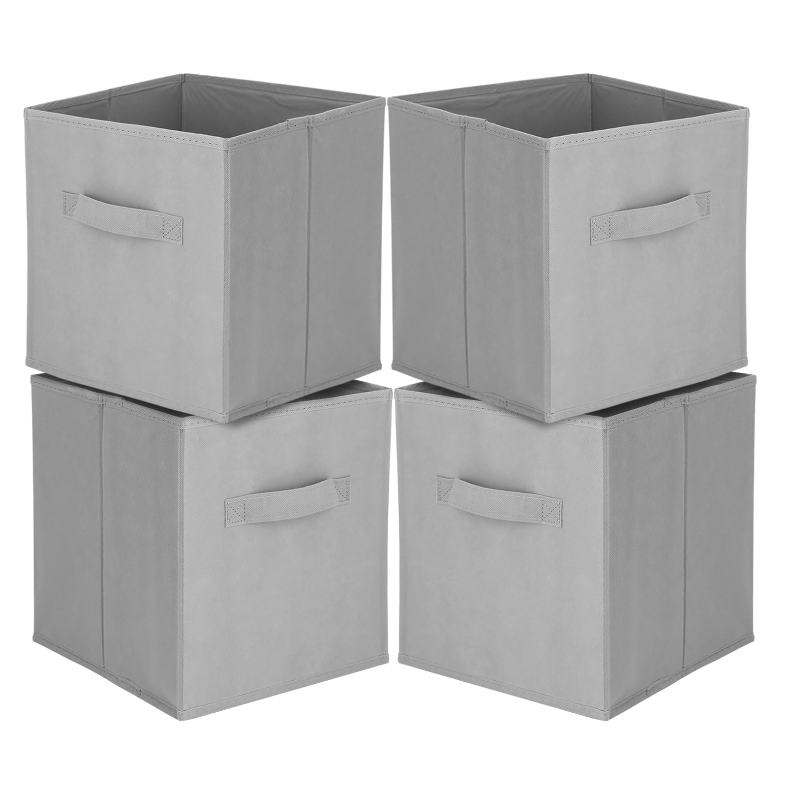 JF HOME BLISS 4 Pcs Cube Storage Box Collapsible Organizer Bin ...