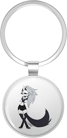 1080 Graphics Helluva Boss Loona Key Chain Stainless Steel Keychain ...