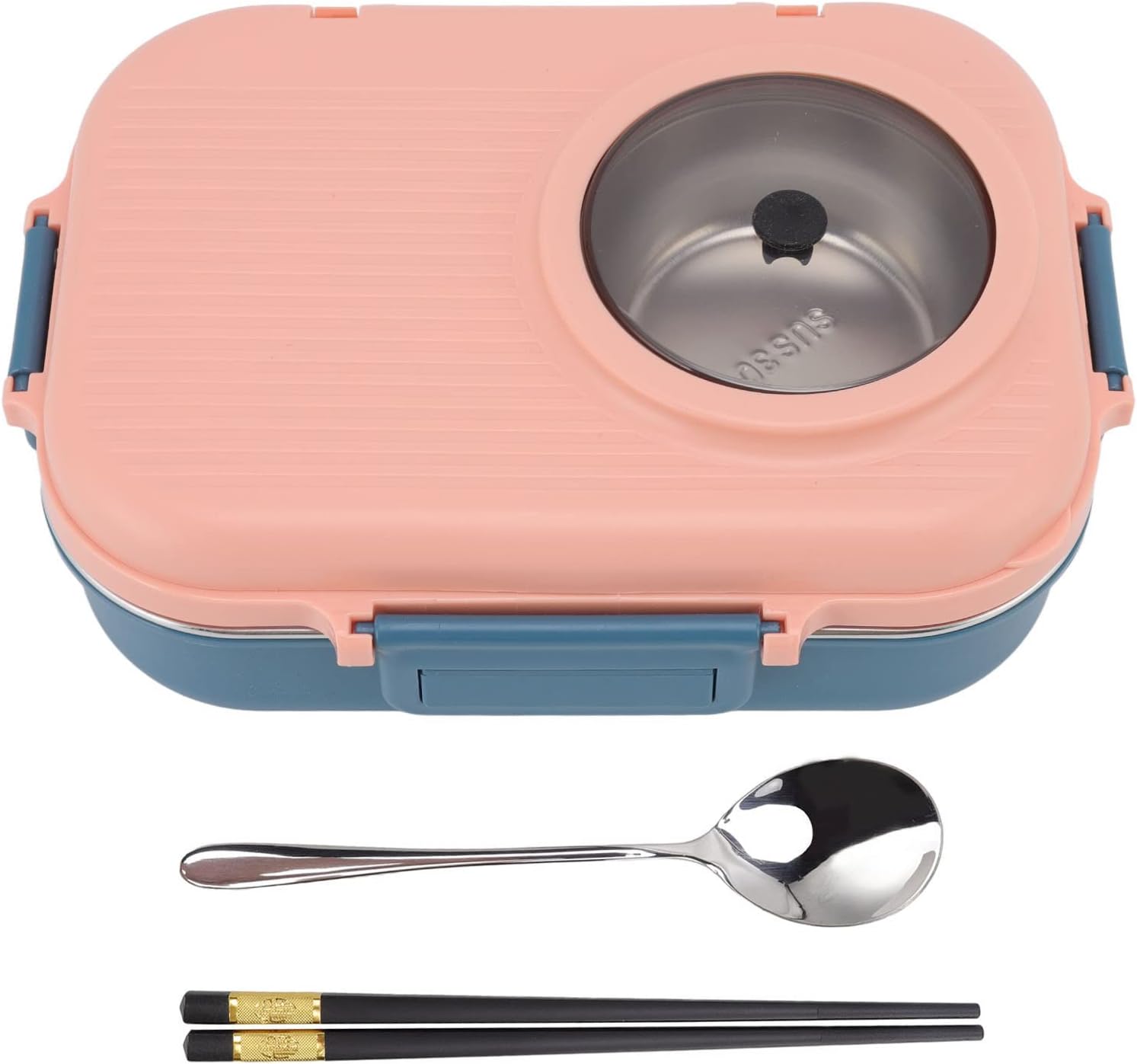 Omie B8983 OmieBox Kids Bento Lunch Box, Stainless Steel Bowl, Pink ...