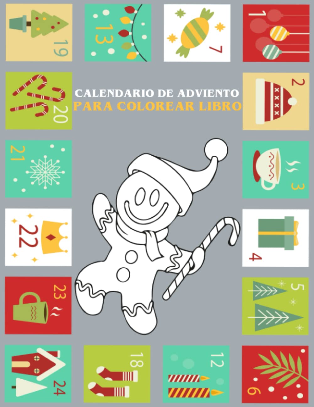 Calendario De Adviento Imprimible Para Colorear