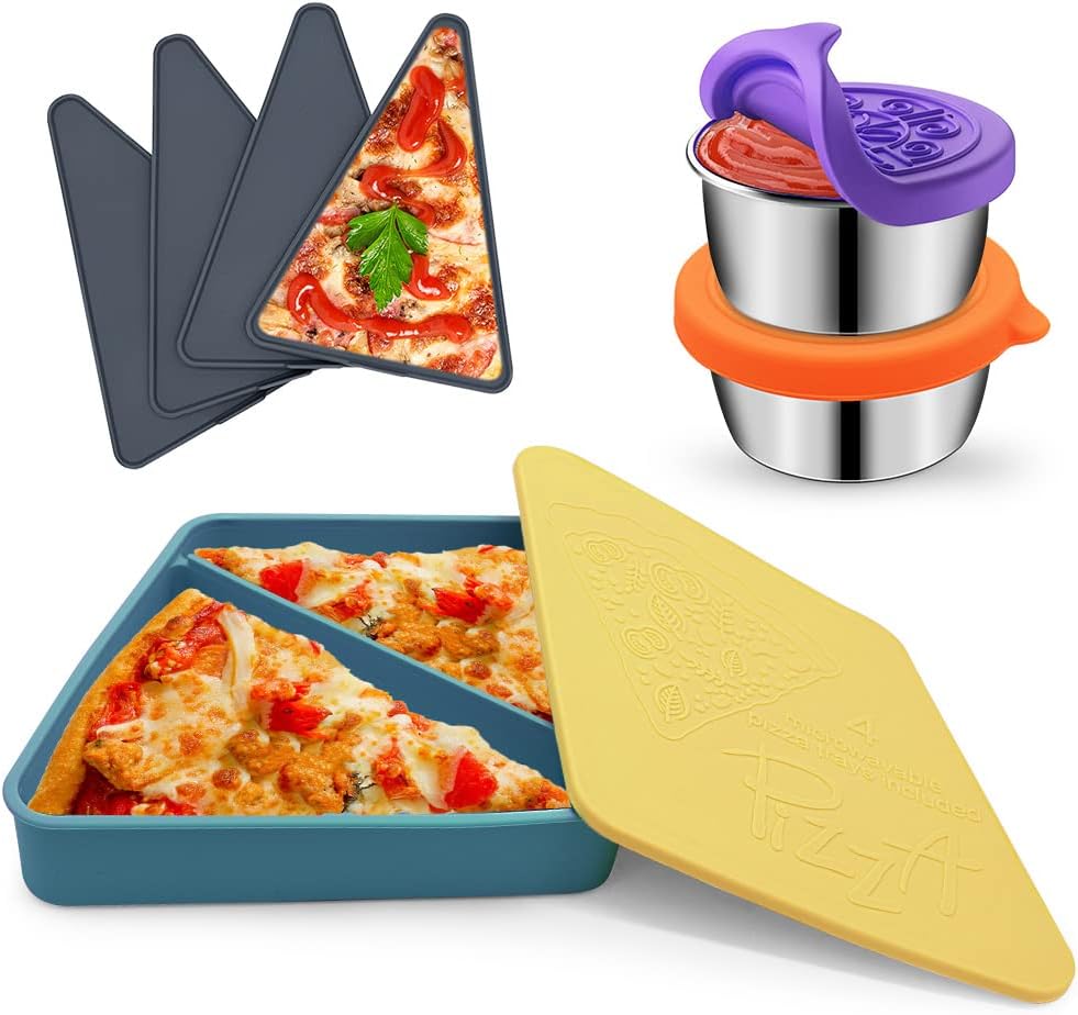Amazon.com: Lock & Lock Pizza Slice Container, Tray and Saver, 2 Pack ...