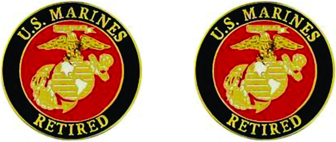 Amazon.com: MilitaryBest US Marine Corps Retired Lapel PIN 2 Pack ...