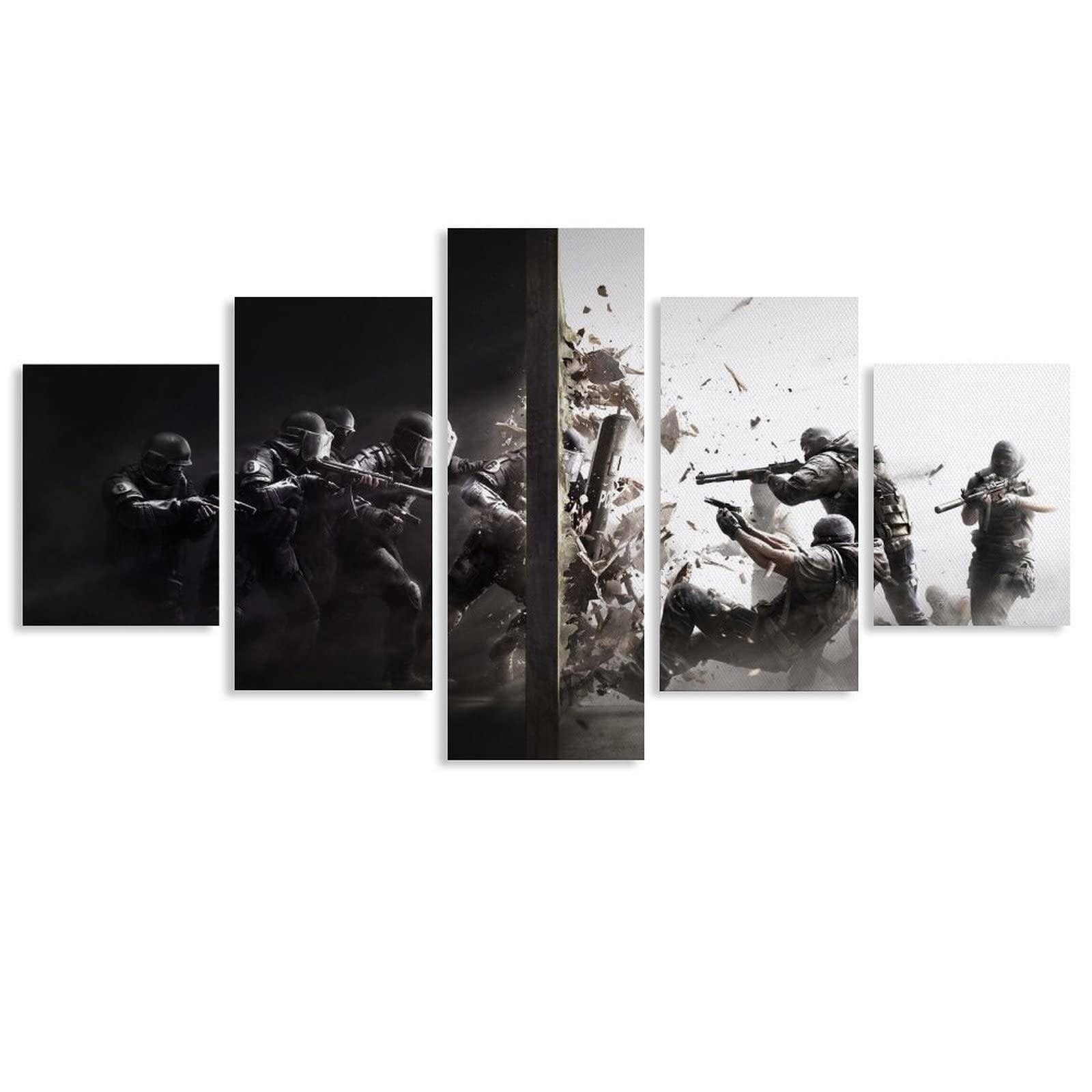 Amazon.com: Anime Game Posters War Zone 5 COD Pieces Canvas Hanging ...