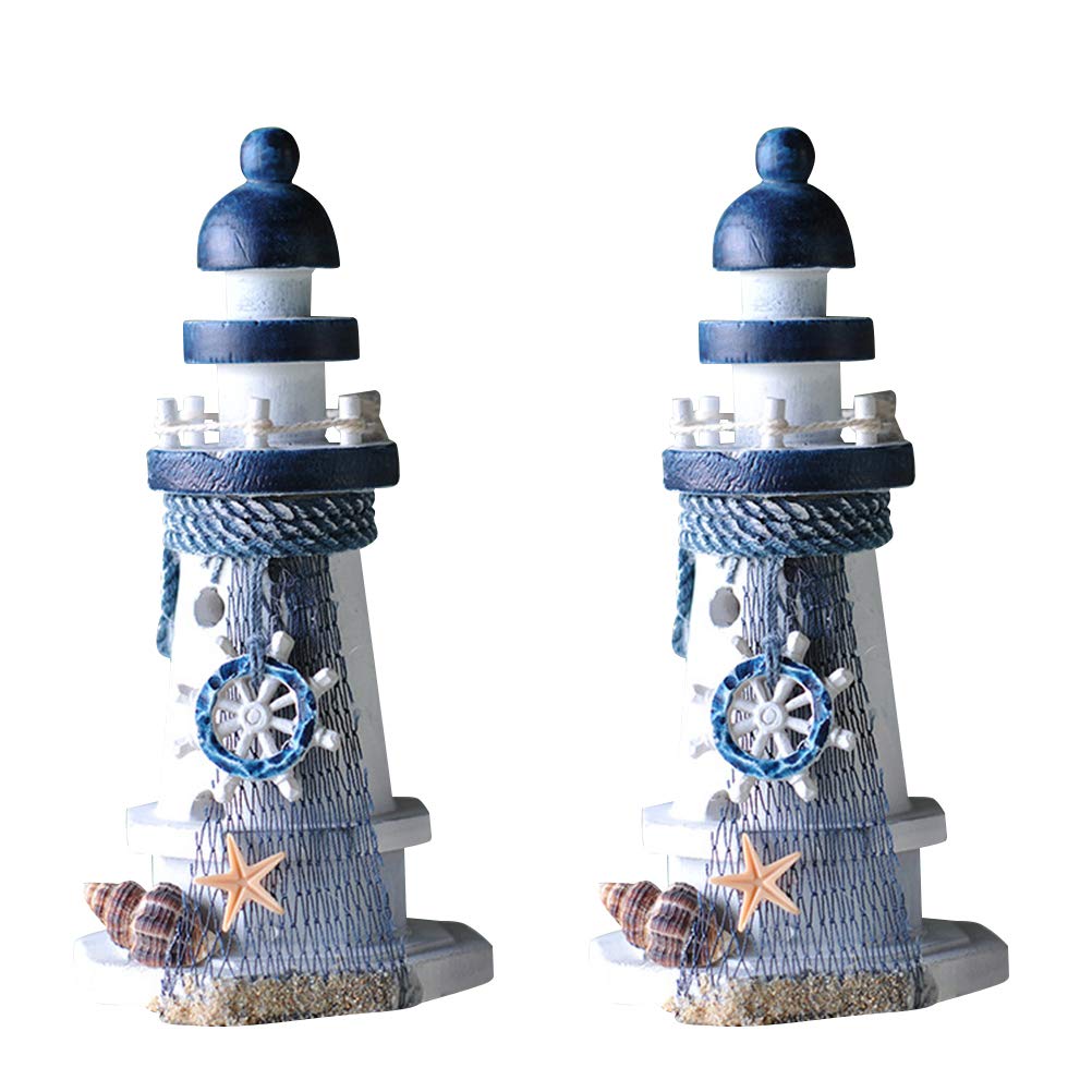 Amazon.com : ifundom Wooden Lighthouse Decor, 1PCS Nautical Lighthouse ...