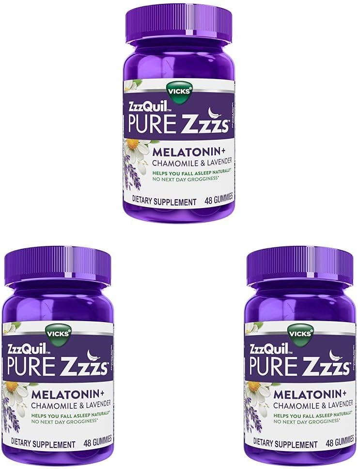 Amazon.com: ZzzQuil Pure Zzzs, Melatonin Sleep Aid Gummies with ...