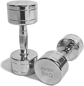 Chrome Dumbbell Set (1-10kg) & vertical rack : Amazon.co.uk: Sports ...