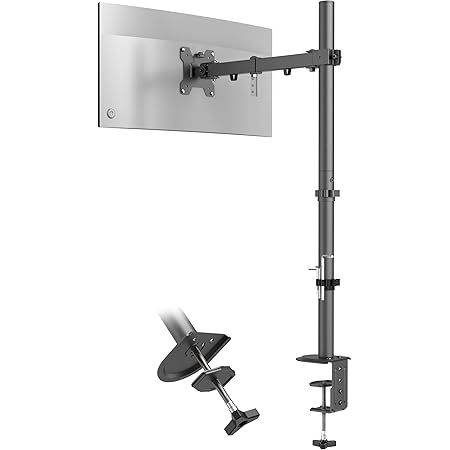 PUTORSEN Single Monitor Arm Desk Mount, Extra Tall Fully Adjustable ...