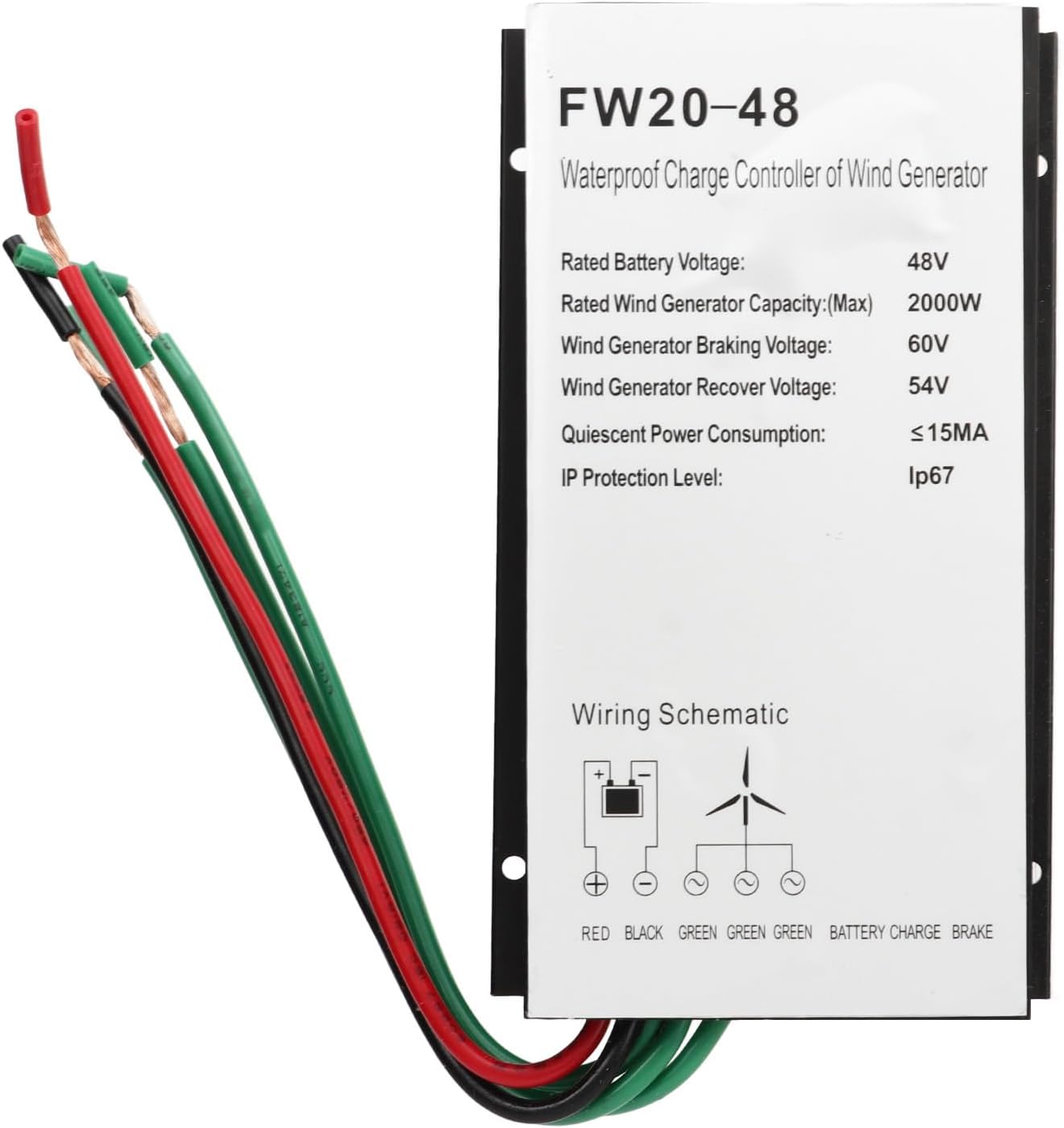 Amazon.com: 48V 2000W Wind Turbine Controller Wind Energy PWM ...