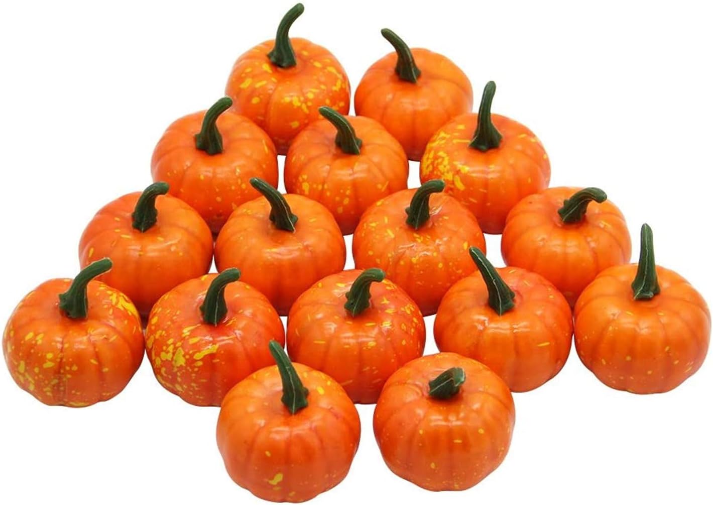 16Pcs Artificial Pumpkins Lifelike Fake Pumpkins for Fall Harvest ...