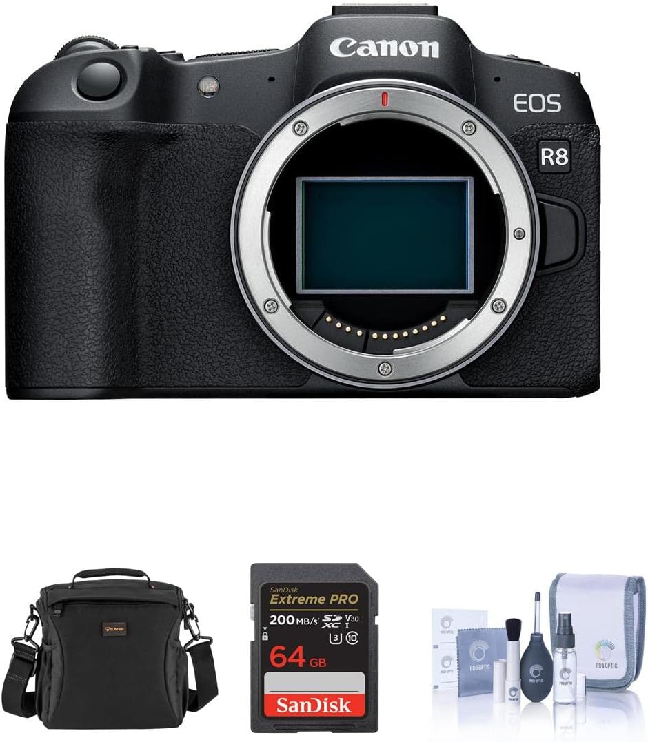 Amazon.com : Canon EOS R8 Mirrorless Digital Camera Body Bundle with ...