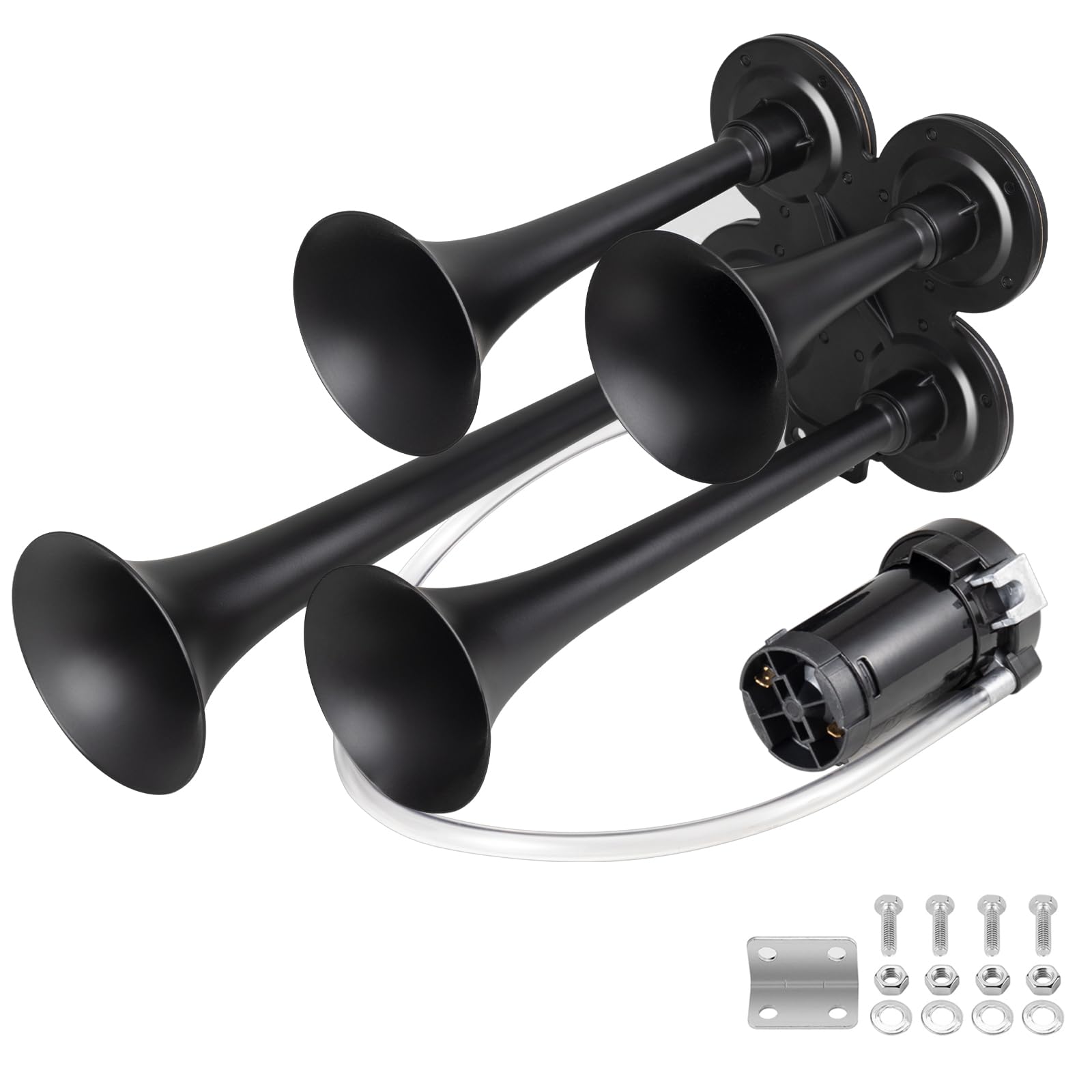 Snapklik.com : BANHAO Truck Air Horn 180dB 4 Trumpet Horns Train Horn ...