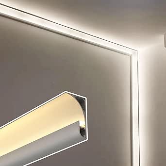 Amazon.com: Crown Moulding Aluminum Ceiling Trim Molding, LED Cornice ...