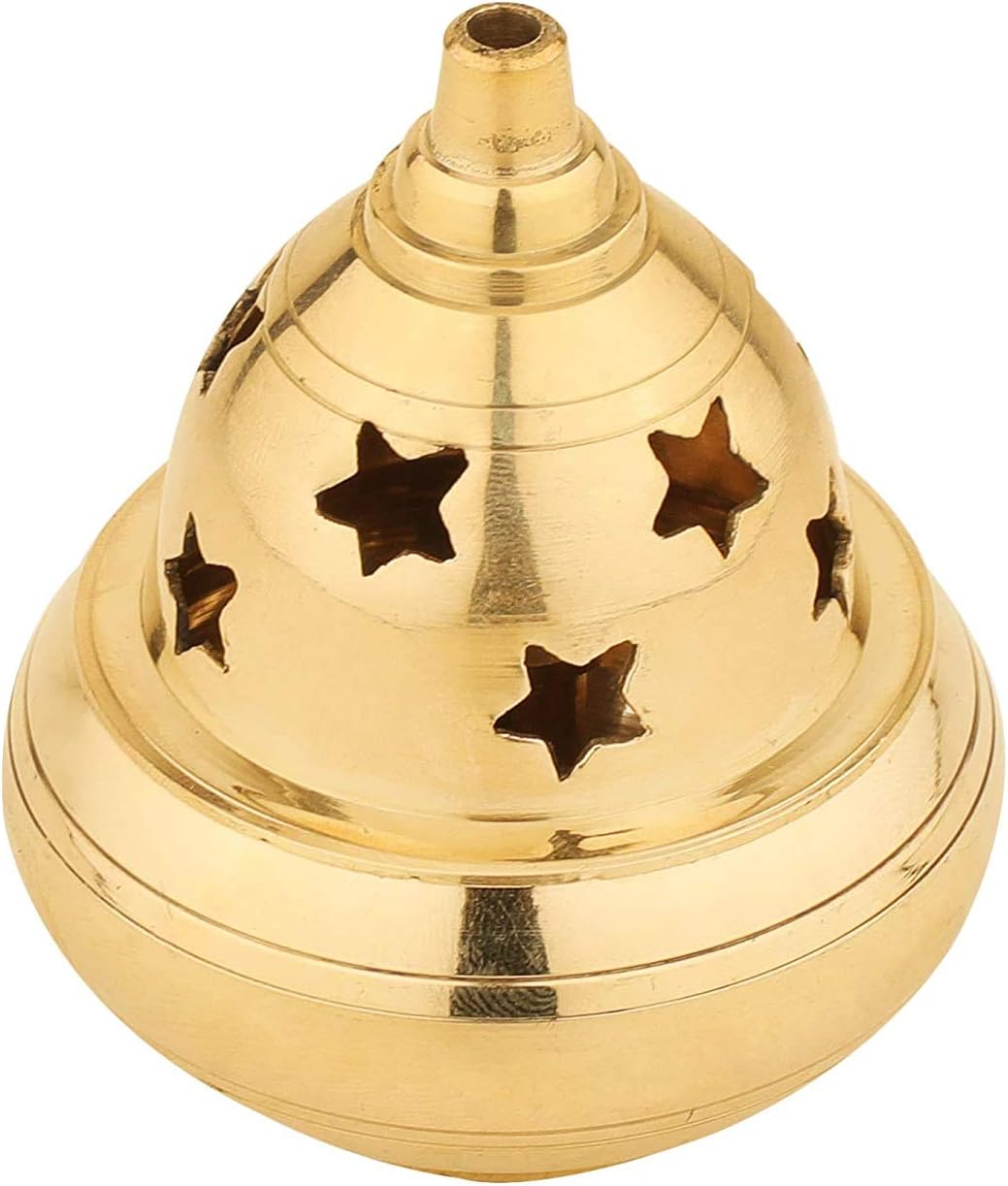 Amazon.com: Spillbox Traditional Brass Akhand Diya with lid for Puja ...
