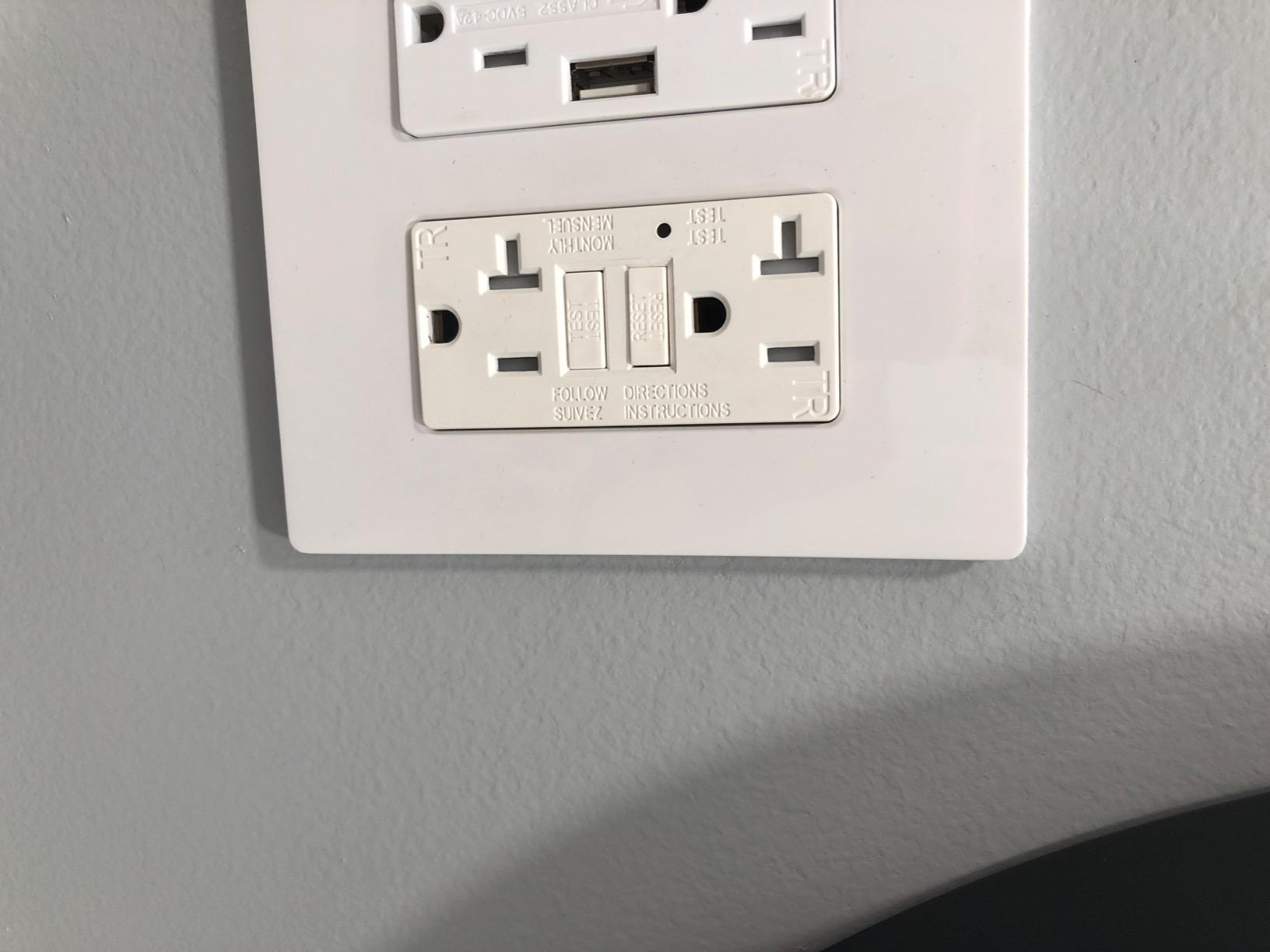 GFCI Outlet, White GFI Receptacle, 2 Pack GFCI Outlet 15 Amp, Tamper ...