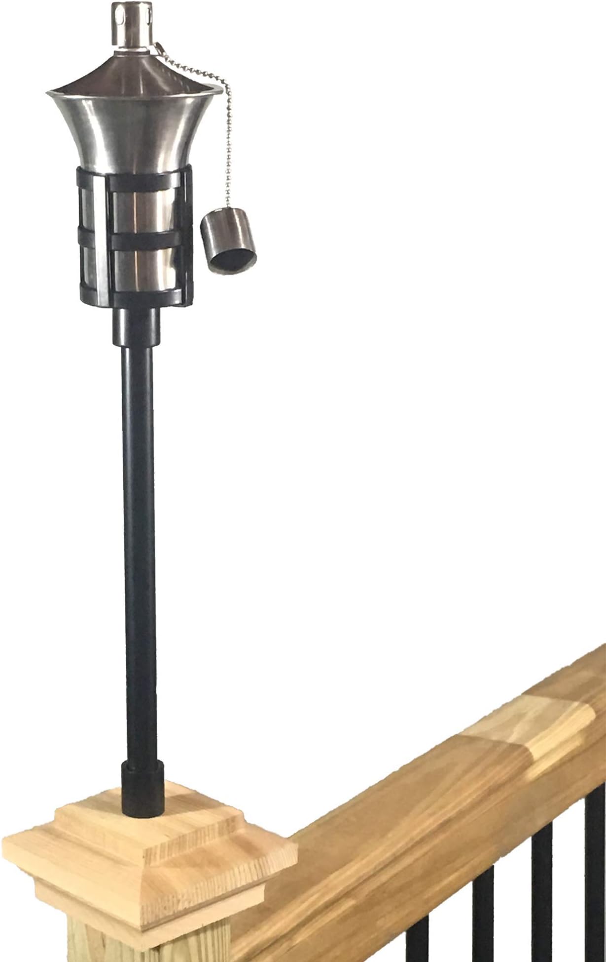 Amazon.com : Tru-Scapes TP-OL12SS Oil Lamp (Torch) for a Deck Railing ...