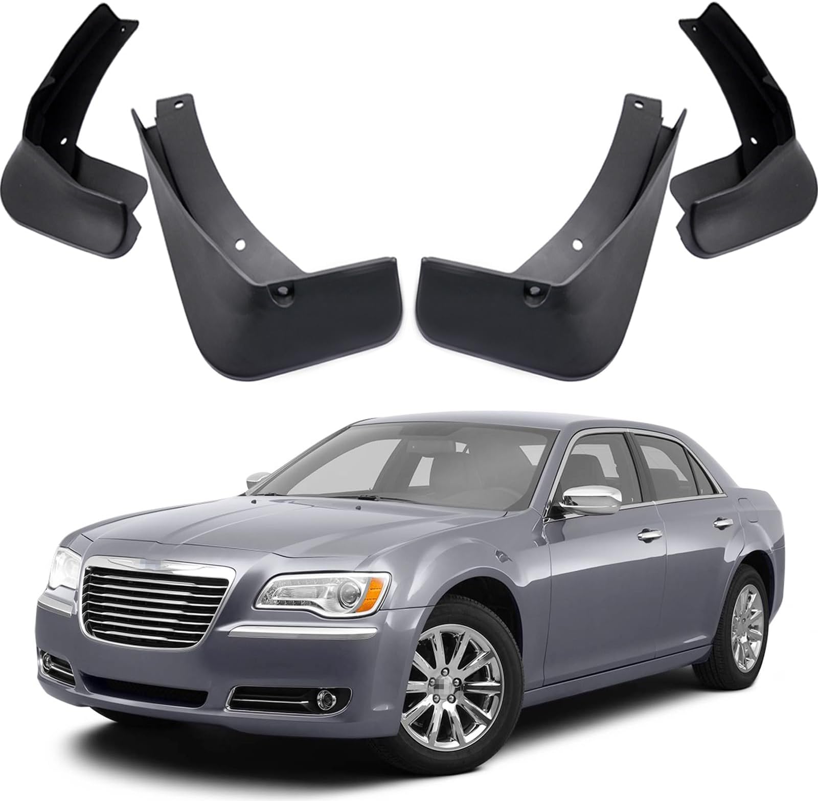 Amazon.com: Mopar Chrysler 300 Front & Rear Set of Mud Flap Splash ...