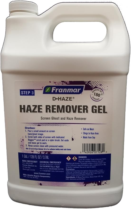 Amazon.com: Franmar D-Haze Gel Screen Printing Haze Remover (Gallon)