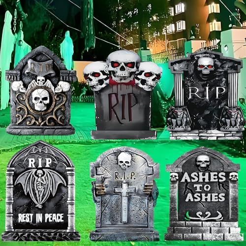 Amazon.com : Extra Large Halloween Tombstones Decorations Outdoor, DIY ...