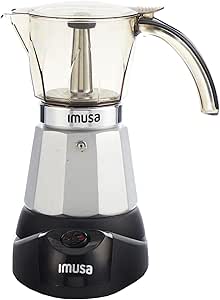 Amazon.com: Imusa 6 or 3cup Electric Espresso Maker, Silver