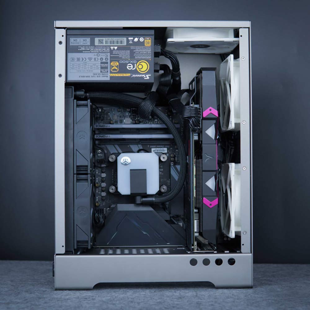 MATX Case Aluminum, Mid Tower PC case Supporting ATX PSU, Desktop DIY ...