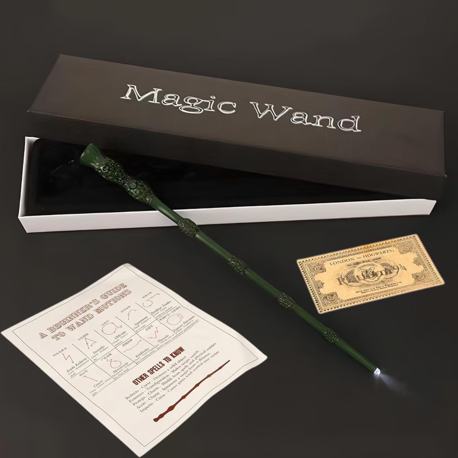 Buy MilesMagic Harry Potter Wands | Light Up Wizard Wand Halloween ...