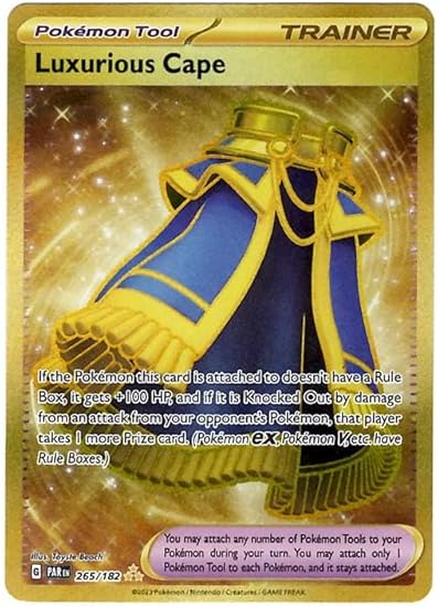 Amazon.com: Pokemon - Luxurious Cape 265/182 - Paradox Rift - Hyper ...