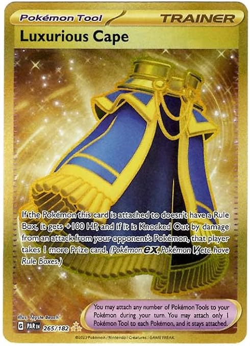 Amazon.com: Pokemon - Luxurious Cape 265/182 - Paradox Rift - Hyper ...