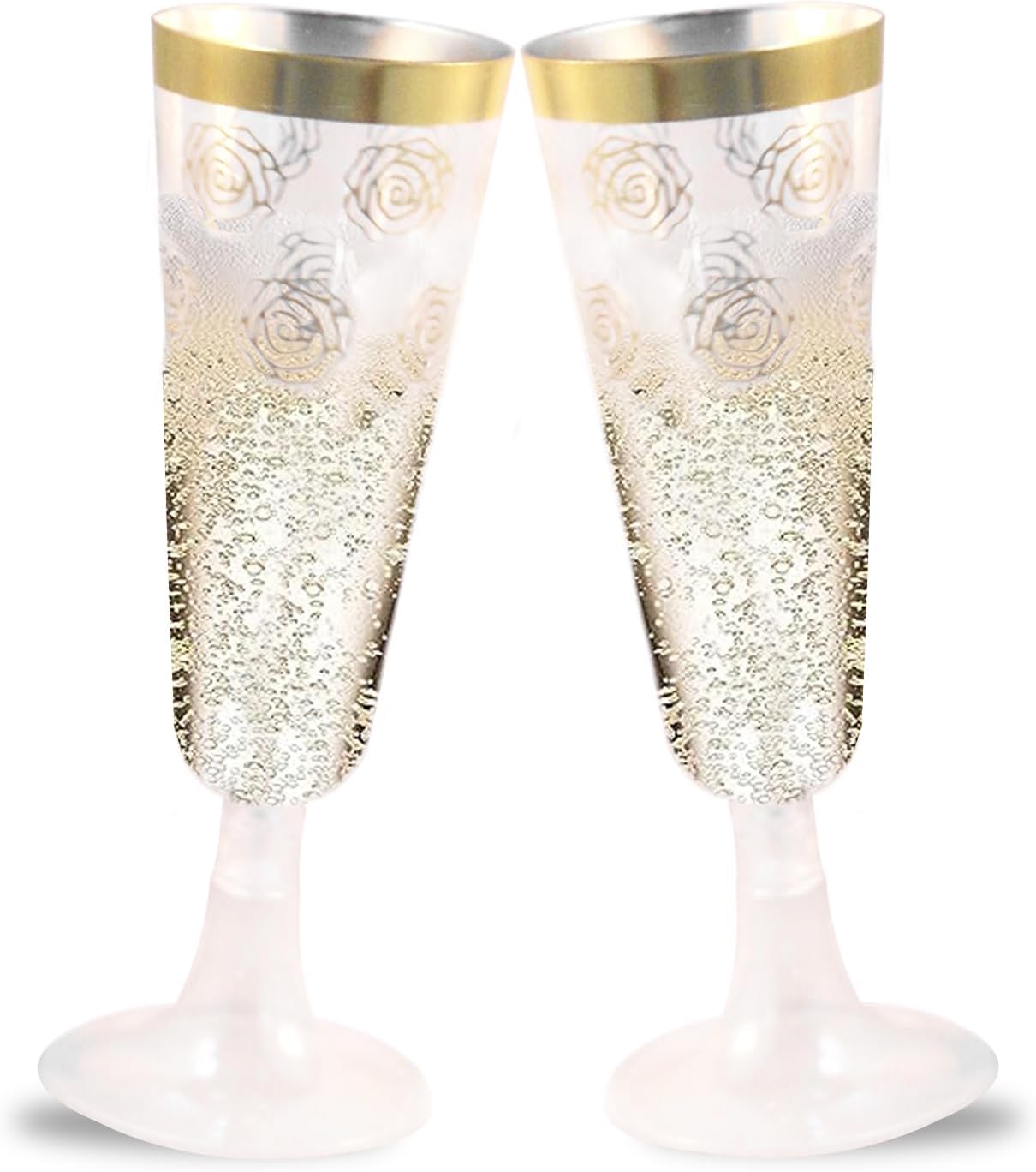 Amazon.com: Balloon Flowers 30 Disposable plastic champagne flutes ...