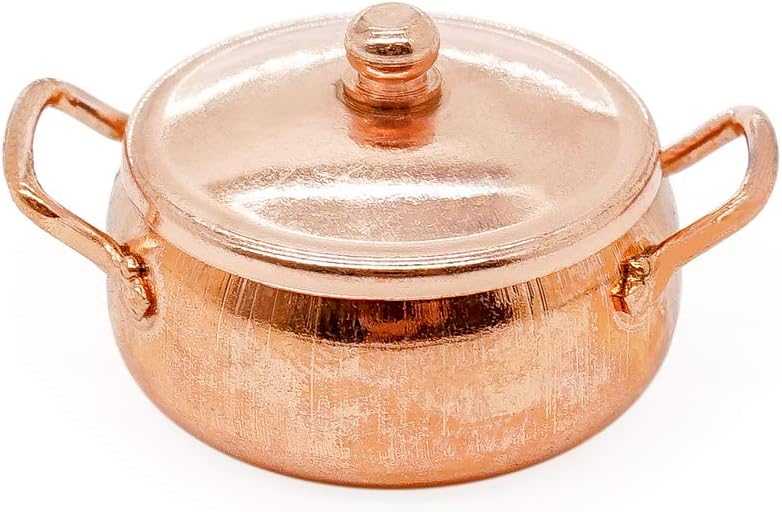 Efco Miniatur Kochtopf mit Deckel 3,5 cm, Kupfer, 6 x 4 x 2 cm : Amazon ...