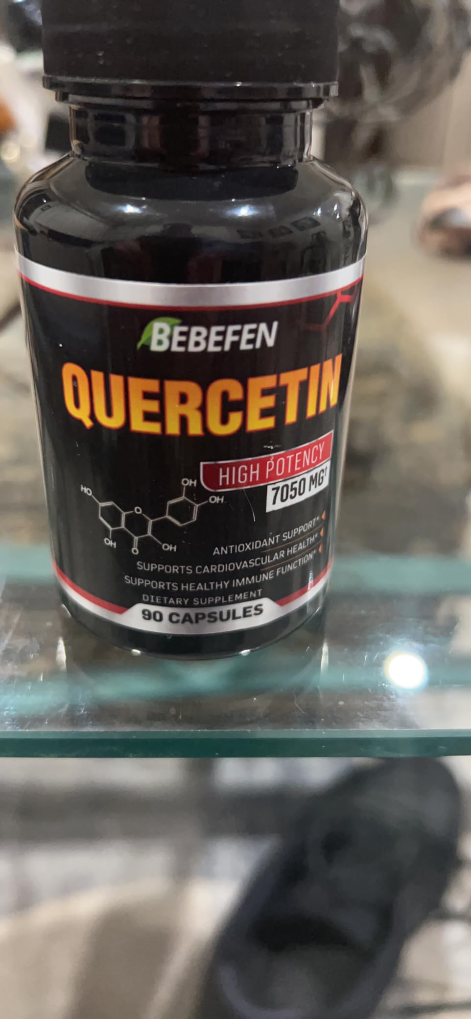 BEBEFEN Quercetin Capsules - Formula Pills with Black Pepper Extract ...
